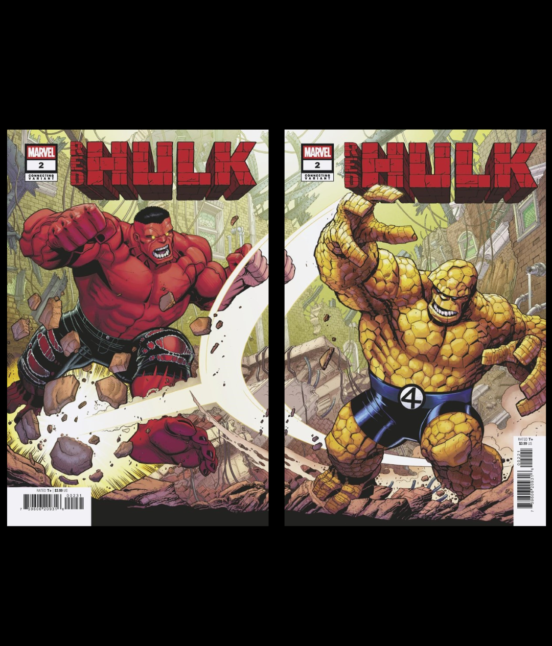 Red Hulk #2 Red Hulk & The Thing Connecting Cards – The Comic Engineer